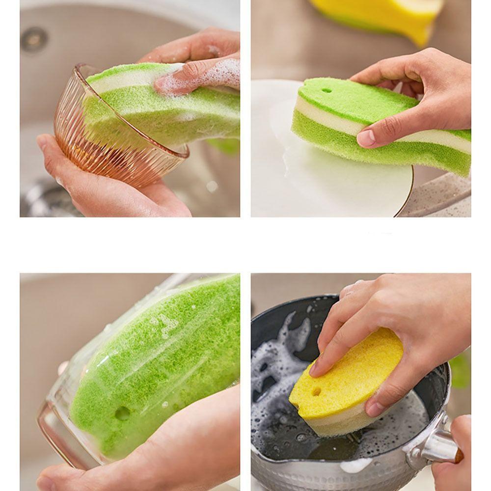 Flexibility Baijie Cloth Strong Cleaning Power Dishwashing Sponge Cute ...