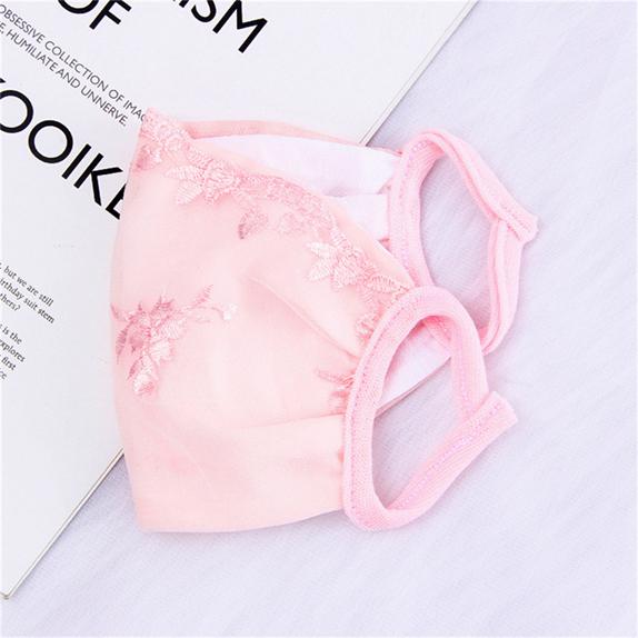 Buy Women Spring Summer Thin Sunscreen Flower Print Chiffon Masks Lady ...