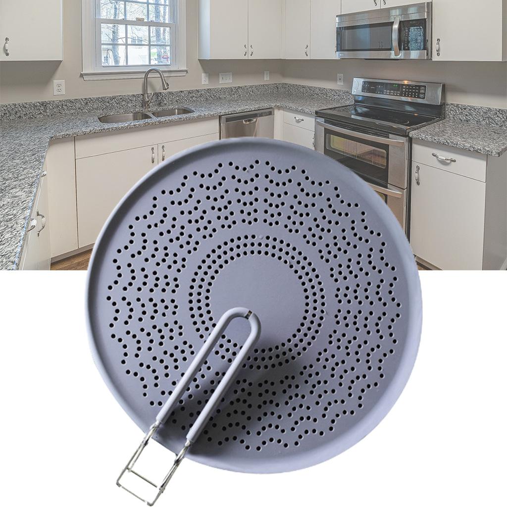 Buy Silicone Splatter Screen Pan Cover With Folding Handle High Heat ...