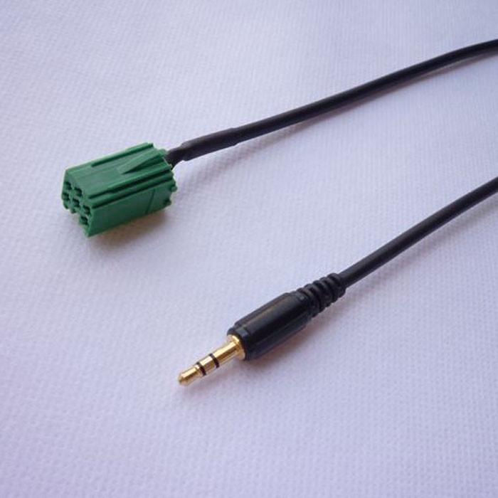 New Car Accessory 3.5mm AUX Stereo Audio Line Input Cable For Renault ...
