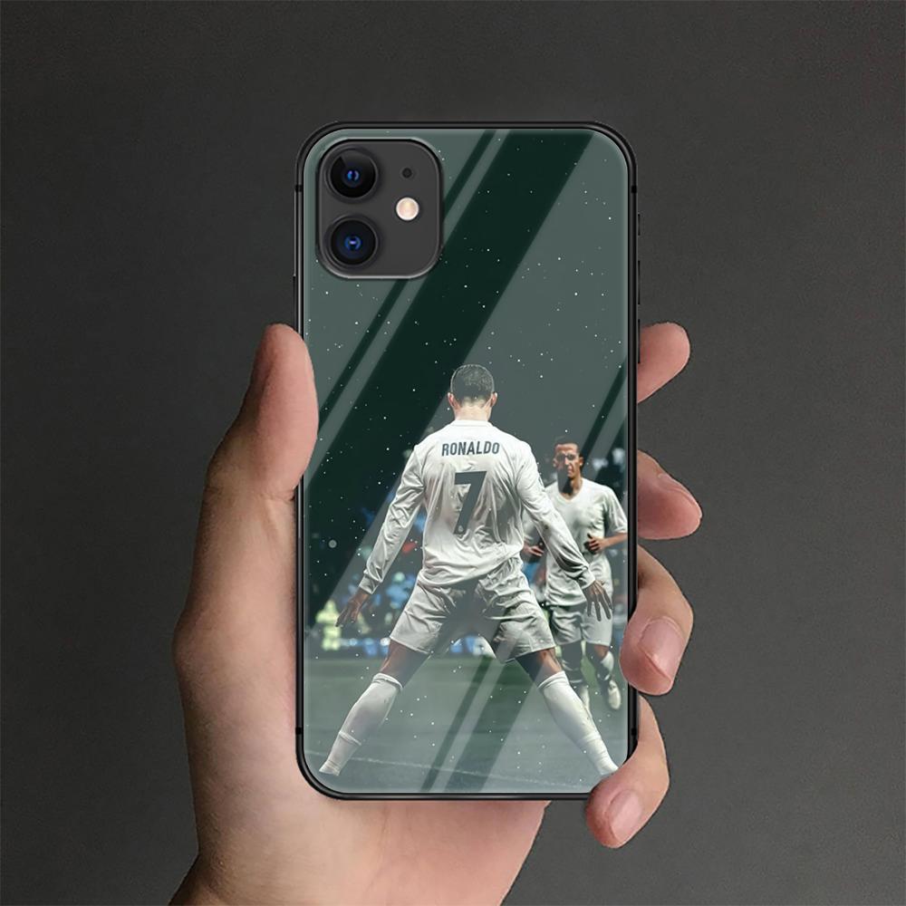 💰Köp billigt online Cristiano Ronaldo CR7 Tempered Glass Phone Case ...