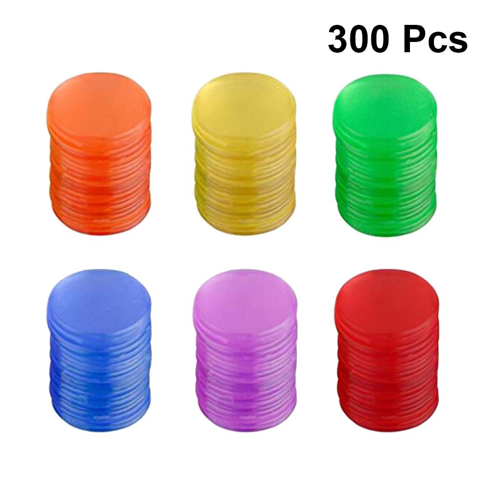 Buy 300PCS Tokens Colorful Creative Durable Plastic Mahjong Tokens Game ...