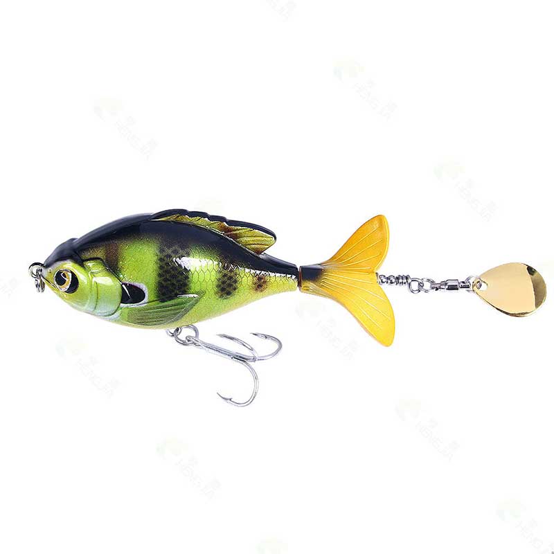 Buy Fishing Lure Swimbaits Propeller Rotating Tractor Bait 9.5cm-16.5g ...