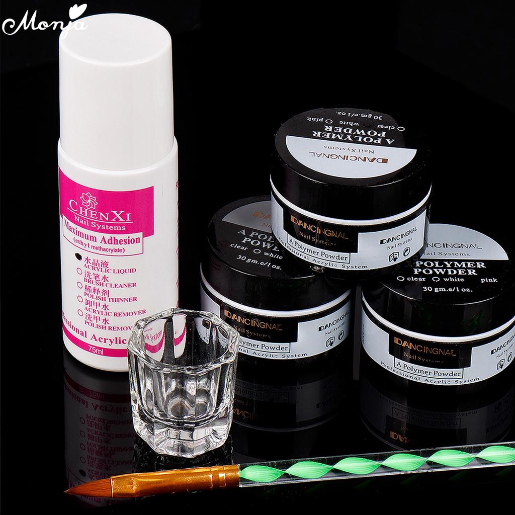 Buy Acrylic Liquid Powder Nail Kit Nail Carving Painting Brush Storage ...