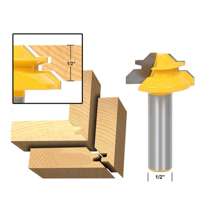 Cheap 1/2 Shank 45 Degree Lock Miter Router Bit | Joom