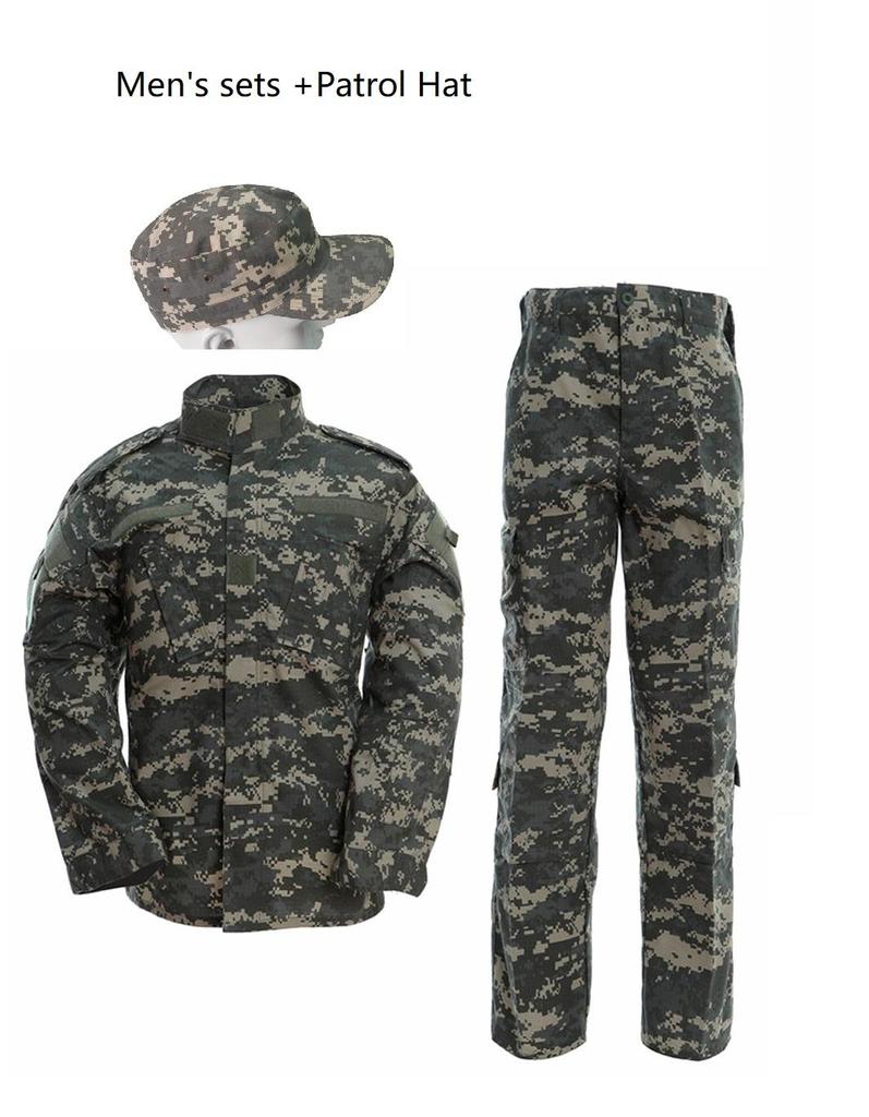 Buy Men's Set ACP Camouflage Military Uniform Ribstop TC ACU Army ...