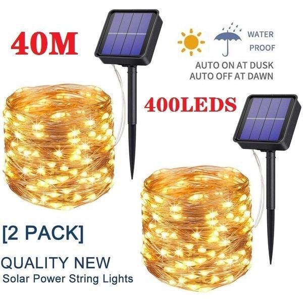 Buy Solar Long String Lights 100/200 LED Lights Outdoor Waterproof ...
