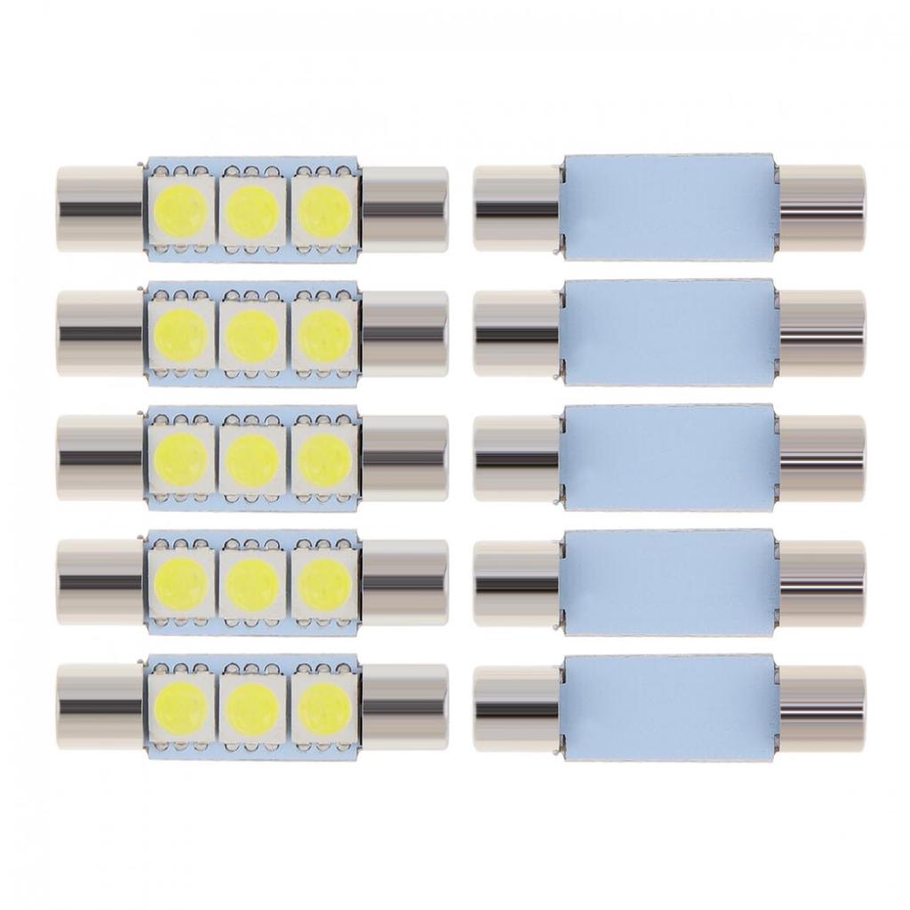 Cheap 10pcs Visor Mirror Lights Car 6614 28mm 5050 3smd Interior ...