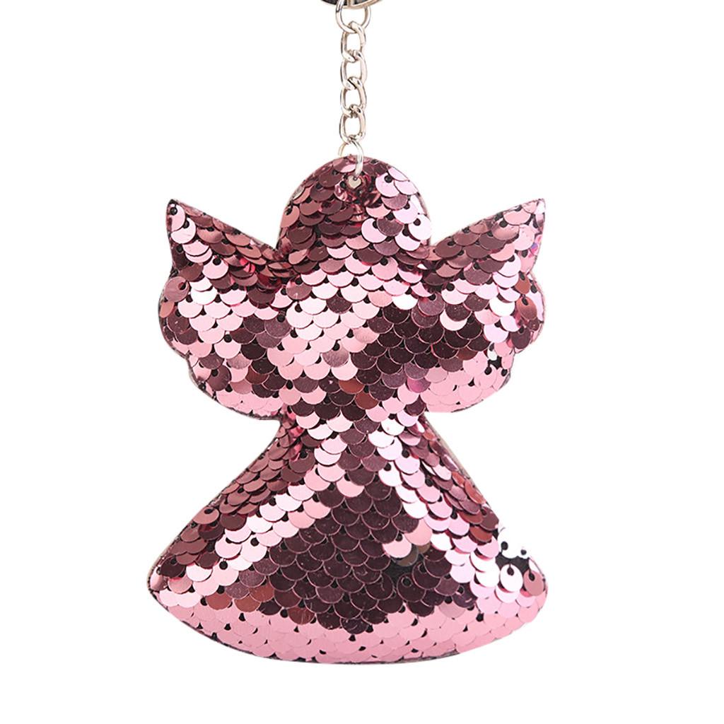 Buy Fashion Star Sequin Keychain Key Ring Cute Sequin Pendant Gift ...