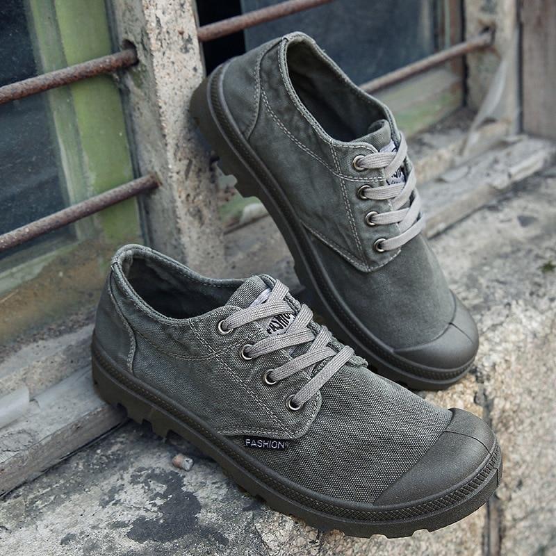 Buy 2019 Canvas Men Shoes Denim Lace Up Men Casual Shoes Plimsolls ...