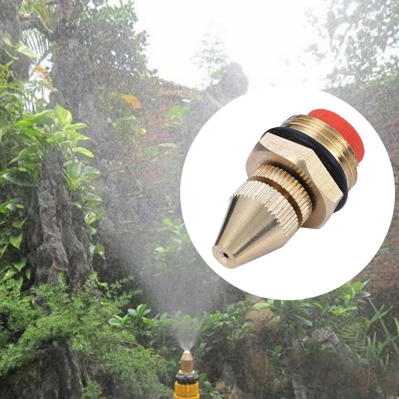 Buy 1x Adjustable Mist Nozzle Brass Sprinkler Fogging Water Cooling ...