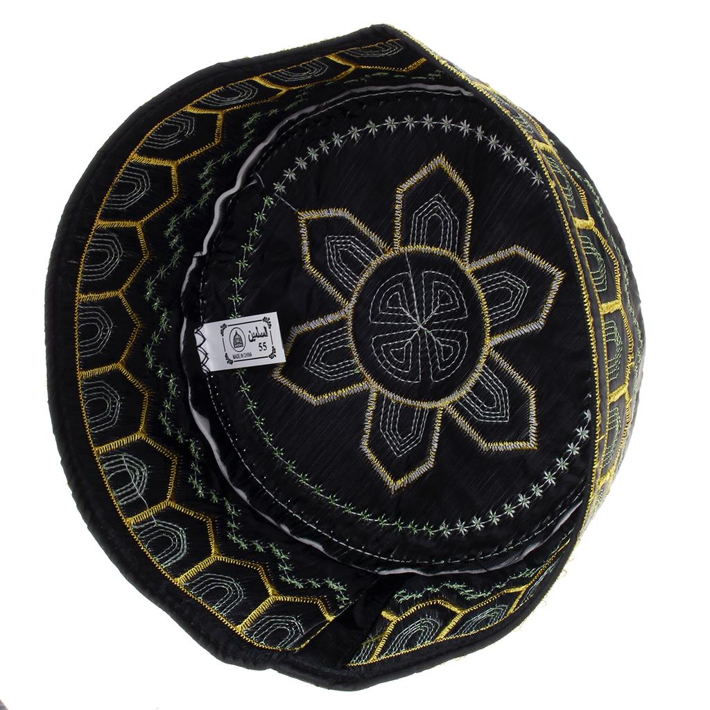 Buy Men Fashion Skull Cap Muslim Islamic Prayer Hat Head Wear Clothing ...
