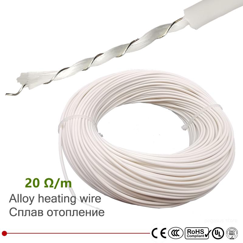 Cheap 0.6~ 588ohm/M silicone rubber alloy spiral heating wire heating ...