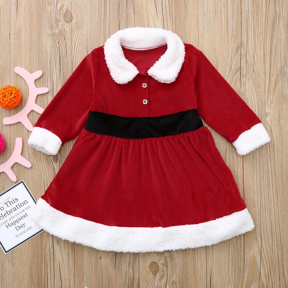 Buy Toddler Kids Baby Girl Clothes Red Princess Party Dress Fluffy ...