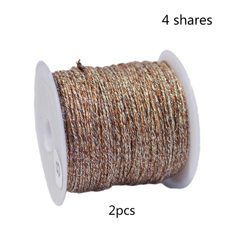 Buy Metallic Embroidery Threads Multicolor Shiny Crochet Knitting Cord ...