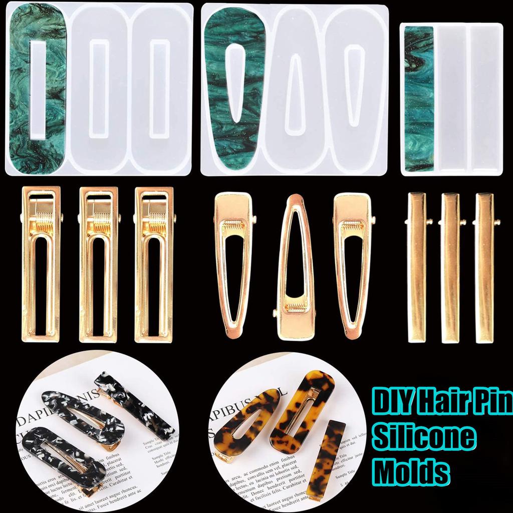 Cheap [SA] Silicone Resin Molds DIY Hair Pin Jewelry Casting Mold for ...