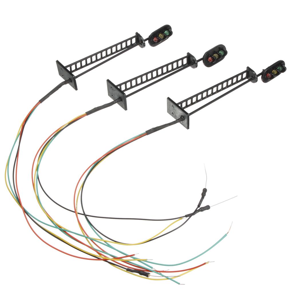 Buy 3pcs Model Railroad Train N Scale Traffic Signals 1:150 Block ...