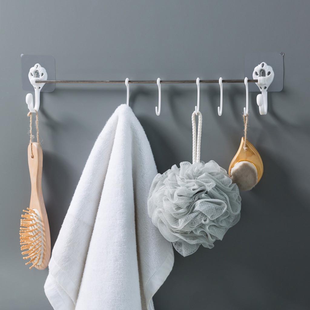 Buy Holder Ceiling Wall Cabinet Hanging Rod Storage Organizer Kitchen ...