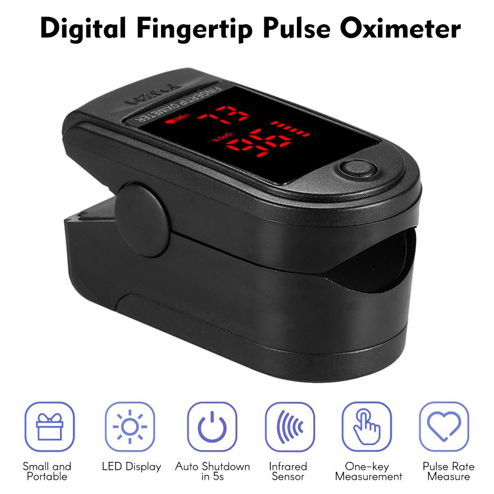 Buy Digital Fingertip Pulse Oximeter Blood Oxygen Sensor Saturation Mini SpO2 Monitor PR Pulse ...