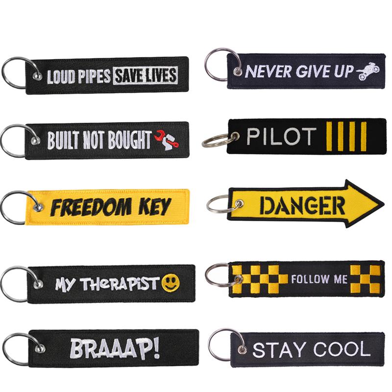 Buy Motorcycle Cars Keychain Embroidery Key Chain Moto Llaveros ...