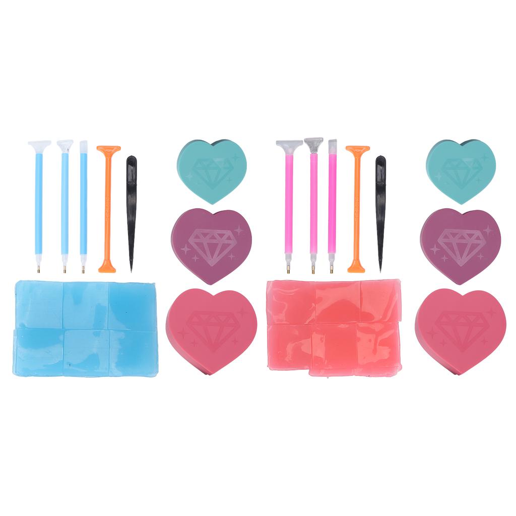 Buy DIY Diamond Art Painting Tools Kit Rhinestone Point Drill Pen Beads ...