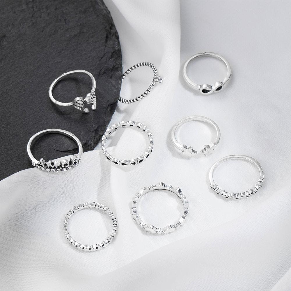 Köp Dammode Bohemian Combination Ring Elegant Ring Set Gift för priset ...