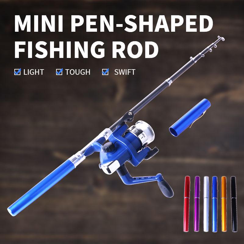 Buy Hengjia Fishing Rod Telescopic Mini Pen Portable Pocket Fish ...