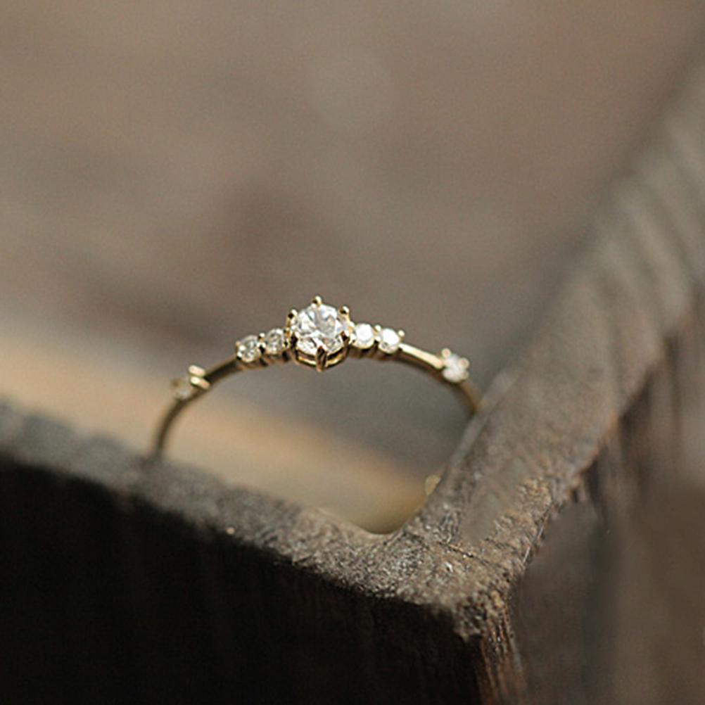 Buy Diamond Rings Broken 14K Gold Sterling Silver Delicate Rings ...