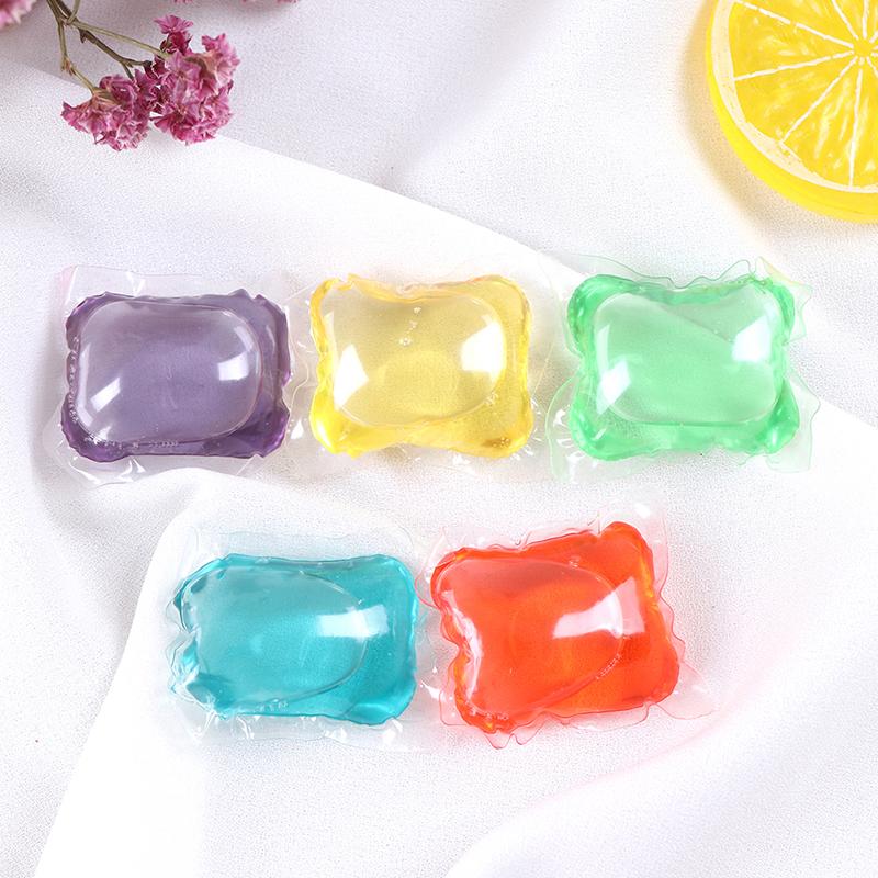 Buy 10Pcs Laundry Capsules Detergent Beads Detergent Cube Detergent ...