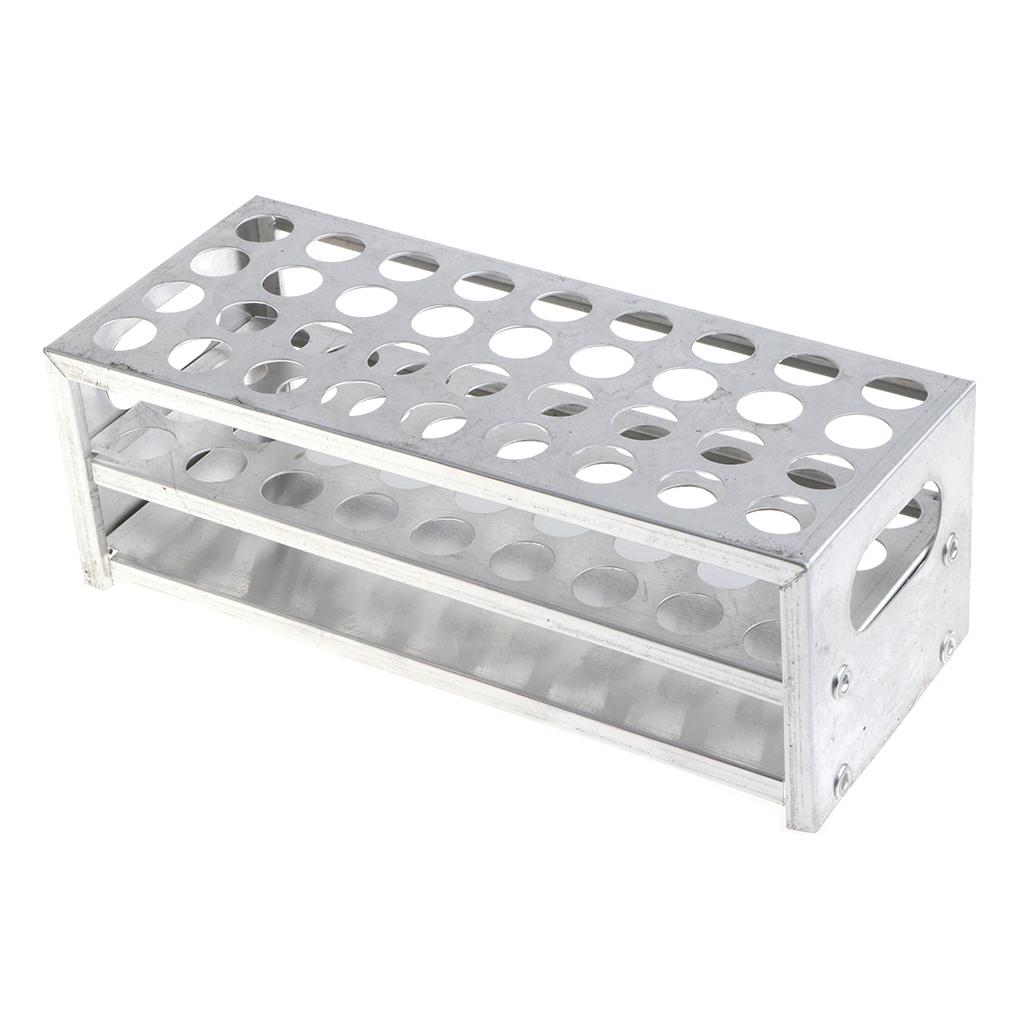 Aluminum Test Tube Rack Stand for Lab Glasses Display 15.5mm x 36 Holes ...