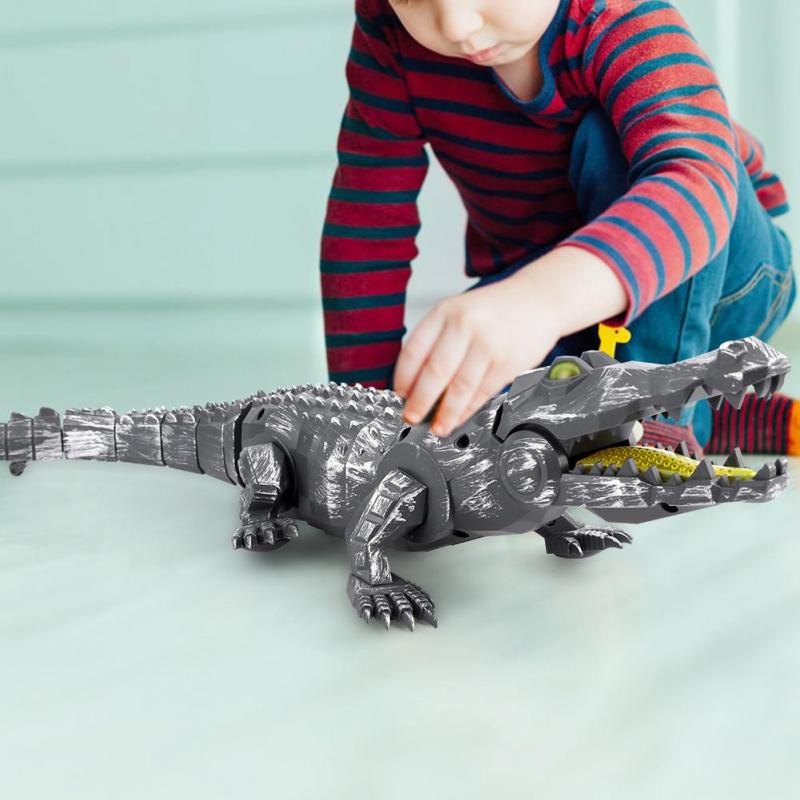 Buy Electronic Mechanical Crocodile Model Toy Battery Operated Walking ...