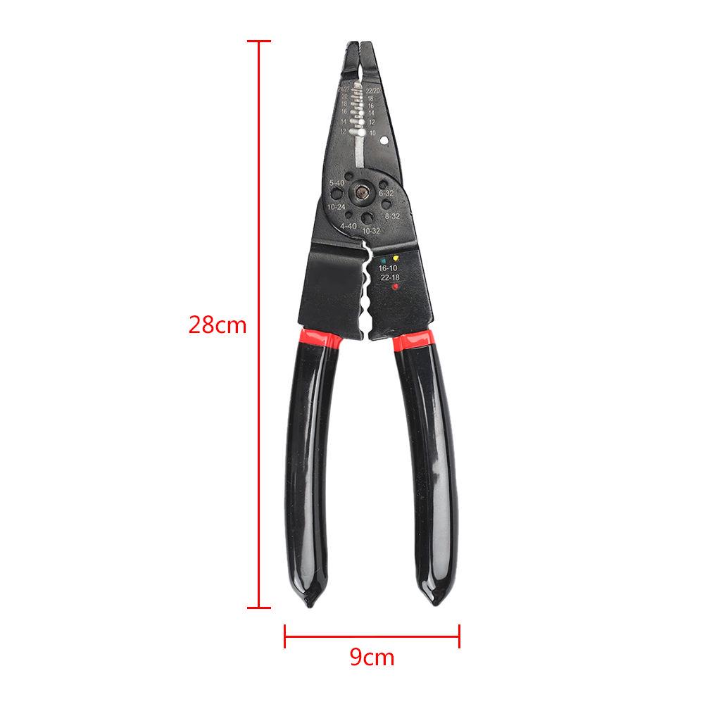 Buy Electrician Crimping Pliers Electrical Multi-Tool Red Wire Stripper ...