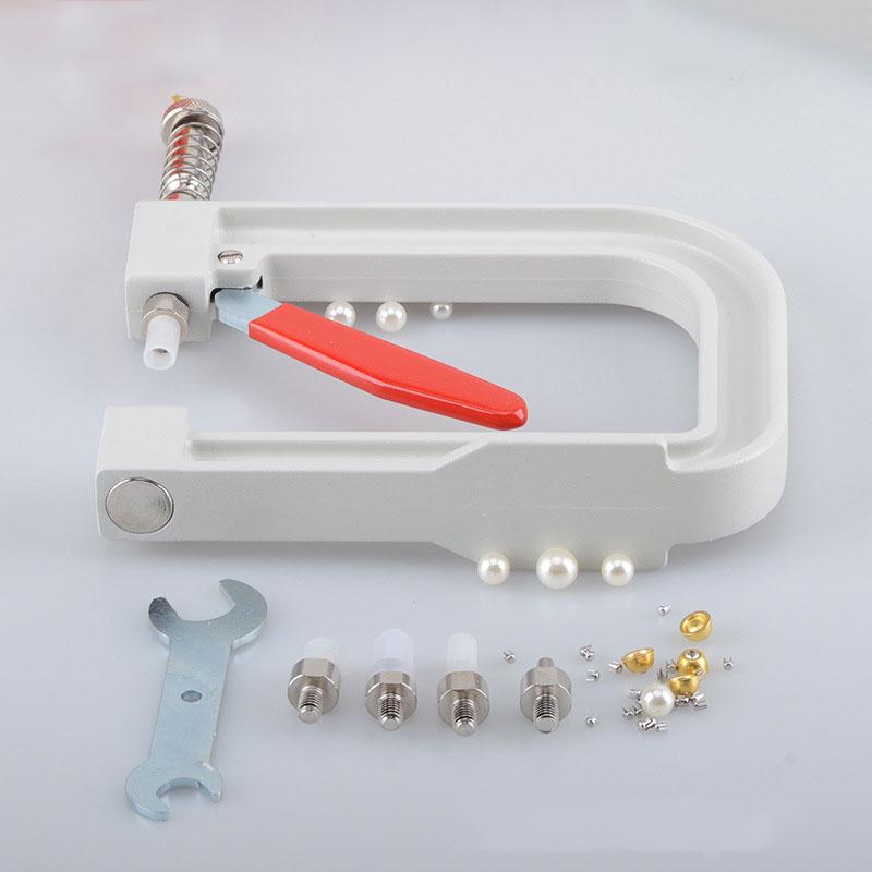 1Set Manual Nailed Bead Machine Clothing Manual Pearl Cap Bead Rivet ...