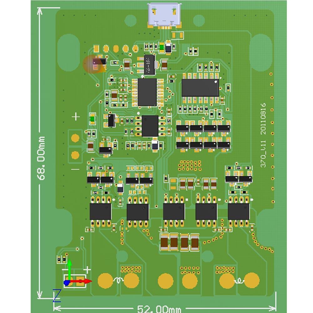 Qi Kablosuz Şarj Cihazı PCB Devre Kartı 3 Bobin Modülü 10W Cep Telefonu ...