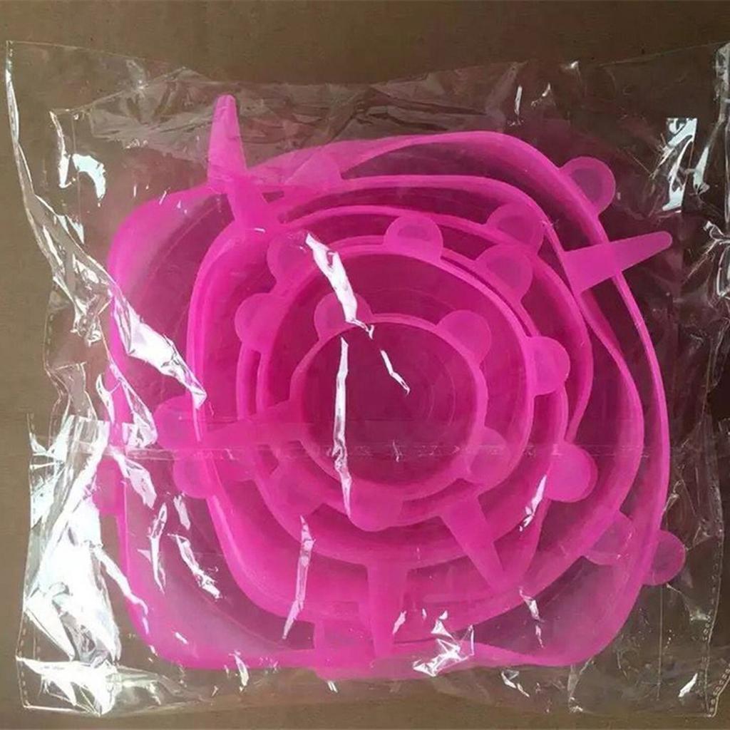Buy SH Food Reusable Silicone Wrap With 6 Different Sizes Keeping Food ...