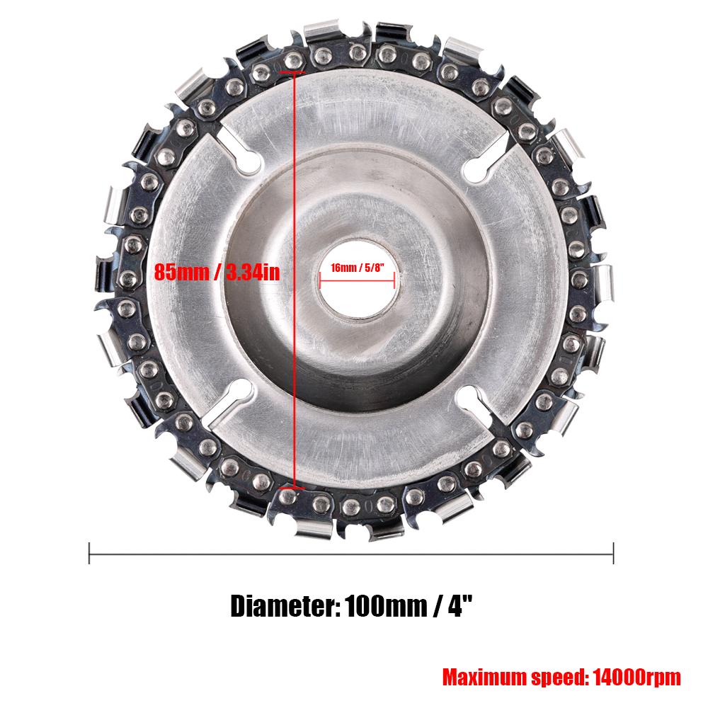 Buy Grinder Disc and Chain Wood Carving Disc for Use with 4" or 4-1/2 ...