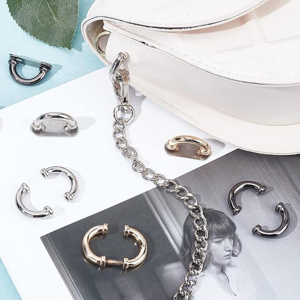 24 Pcs 1.06inch *0.74inch Bridge D Ring Buckle Chain Strap Connector ...