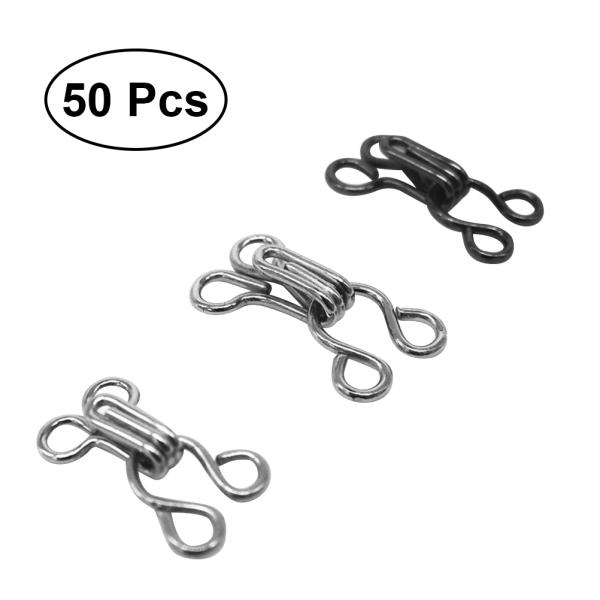 Buy 50Pcs Sewing Hooks Eye Sewing Closure Durable Clothing Hooks for ...
