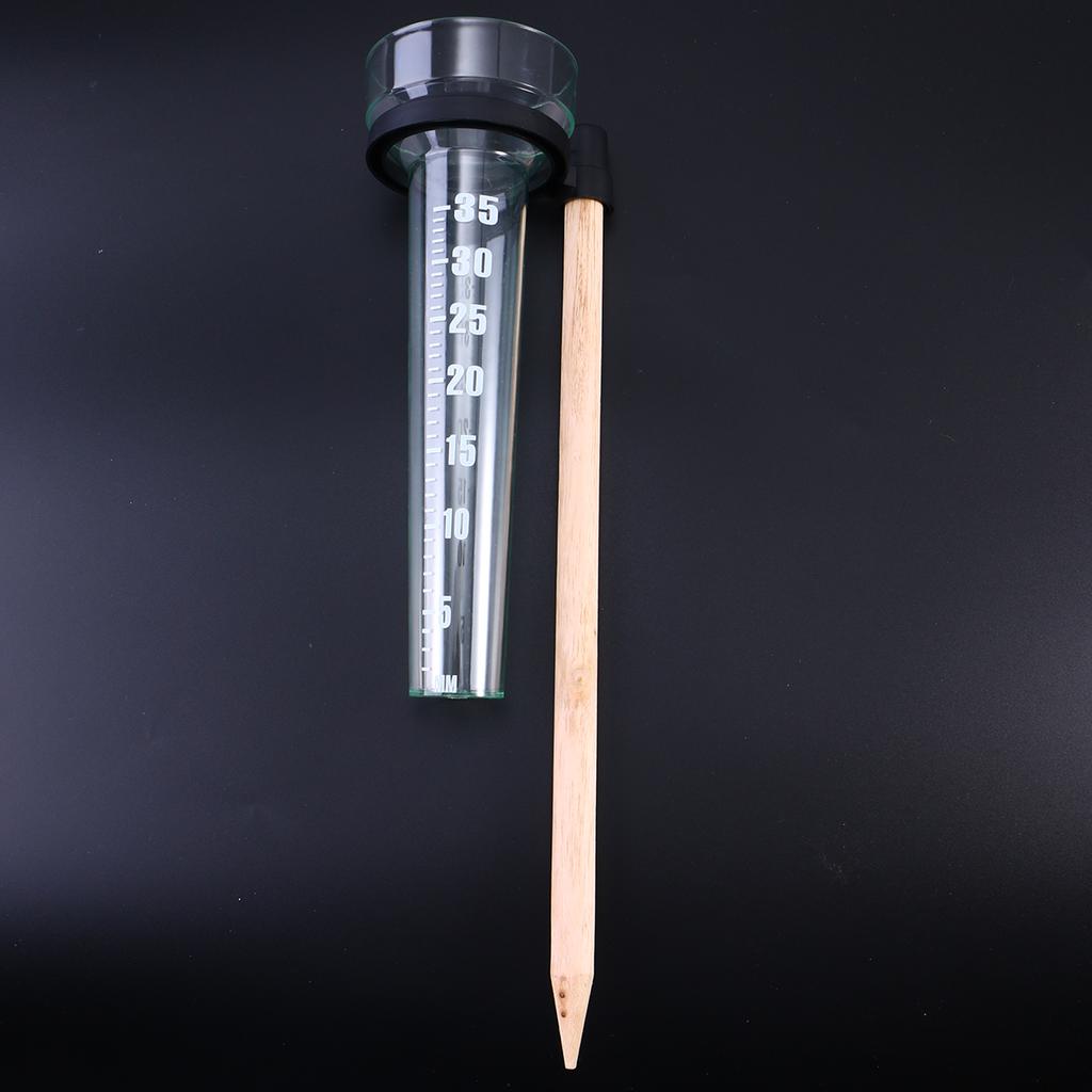 Simple Transparent Rainfall Gauge Rain Meter PS Plastic measuring Cup ...