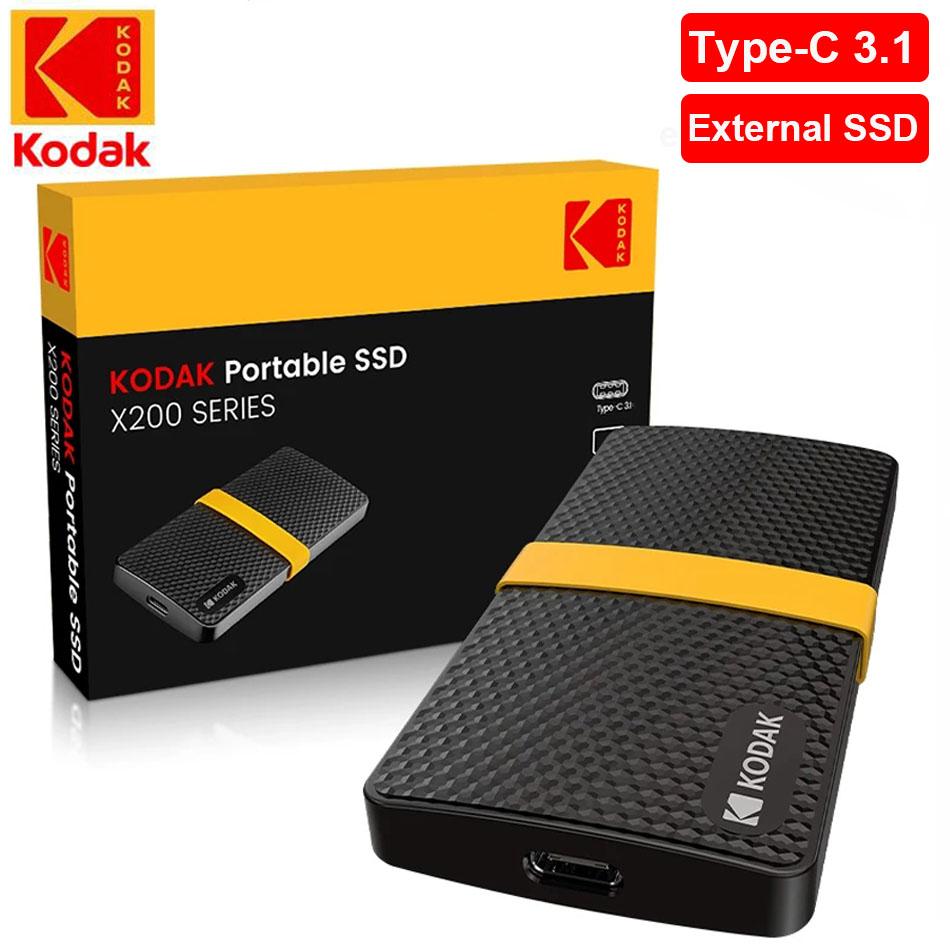 Cheap KODAK X200 SSD 1TB USB3.1 External Hard Drive 256GB 512GB 128GB ...