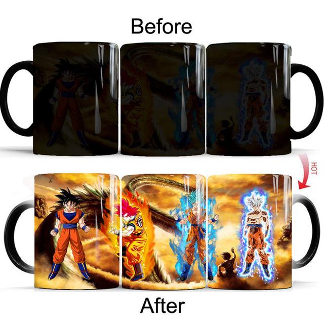 Buy DRAGON BALL Z Mug Anime Super Saiyan Goku Cups Mugs 350ml Magic ...