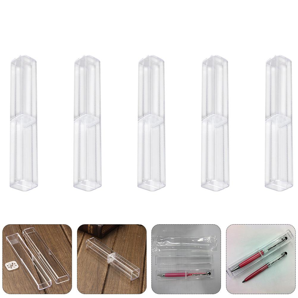 Buy 20 Pcs Plastic Ink Pen Case Portable Pen Packing Box Ballpoint Pen ...