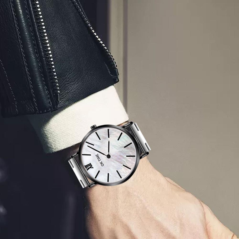 Buy Boom Watch Band Alloy Dial Seashell Color Round Analog Quartz ...