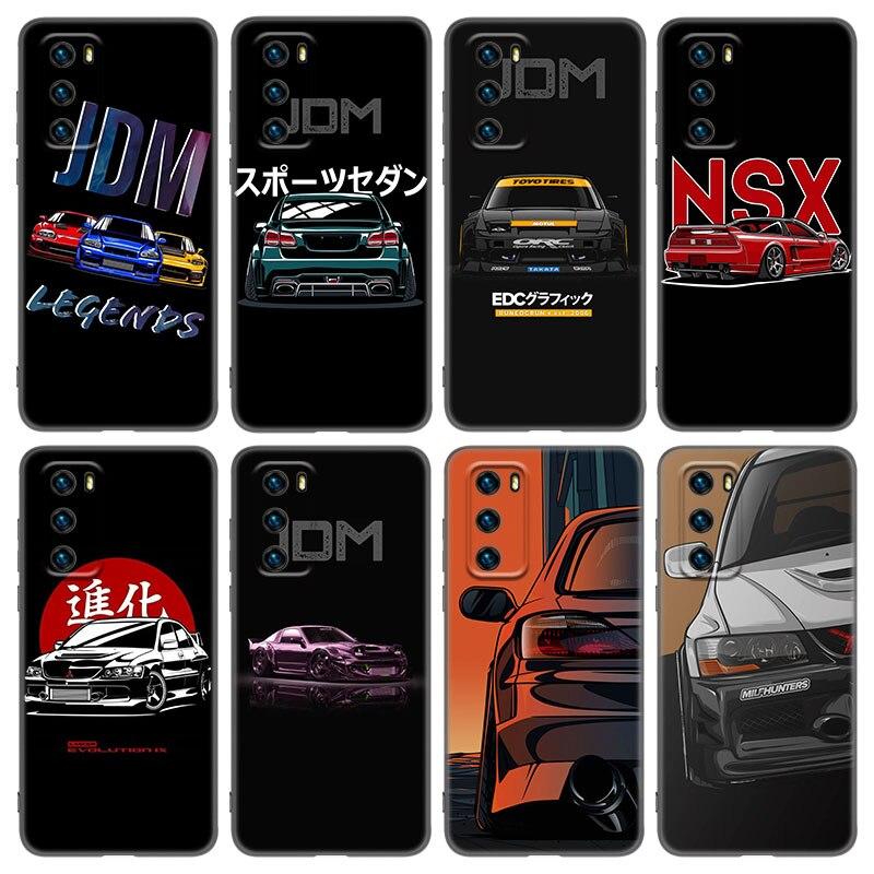 Buy Japan JDM Sports Car Pattern Phone Case For Huawei P50 P40 P30 P20 ...
