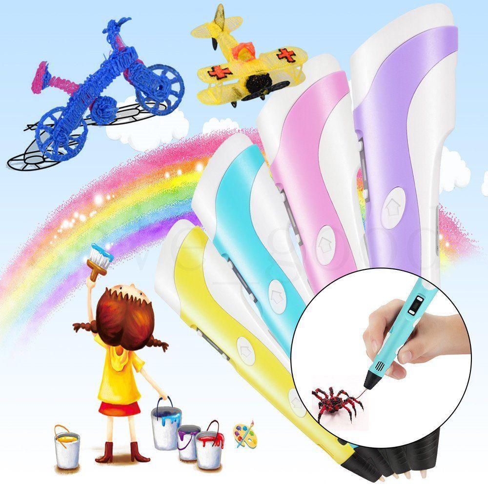 High-Definition LCD Mini 3D Print Pen 1.75mm ABS/PLA DIY 3D Printing ...