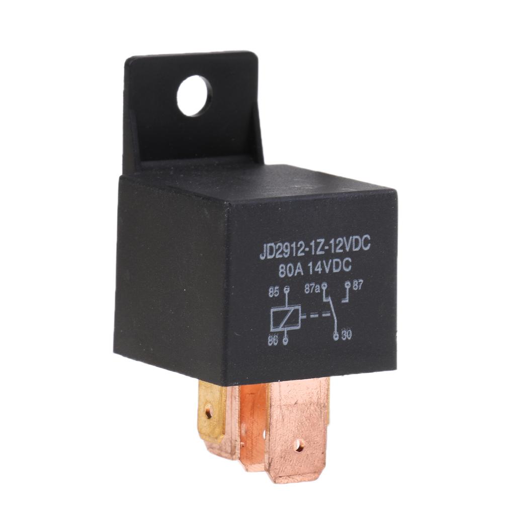 DC 12V Automotive Change Over Relay 80A 5-Pin Car Bike Van with Bracket ...