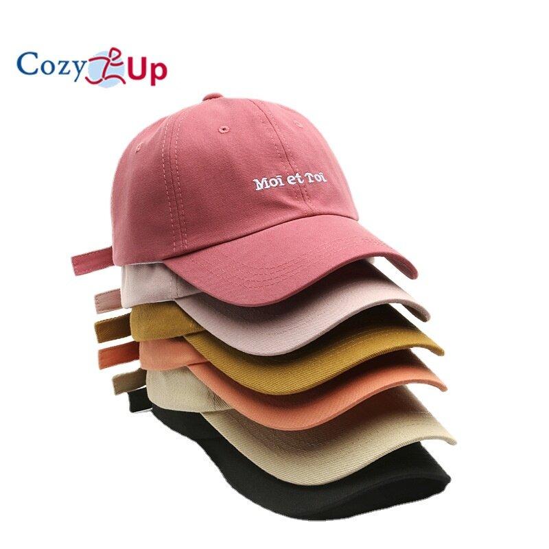 Buy Cozy Up Unisex Baseball Cap Letter Embroidered Outdoor Casual ...
