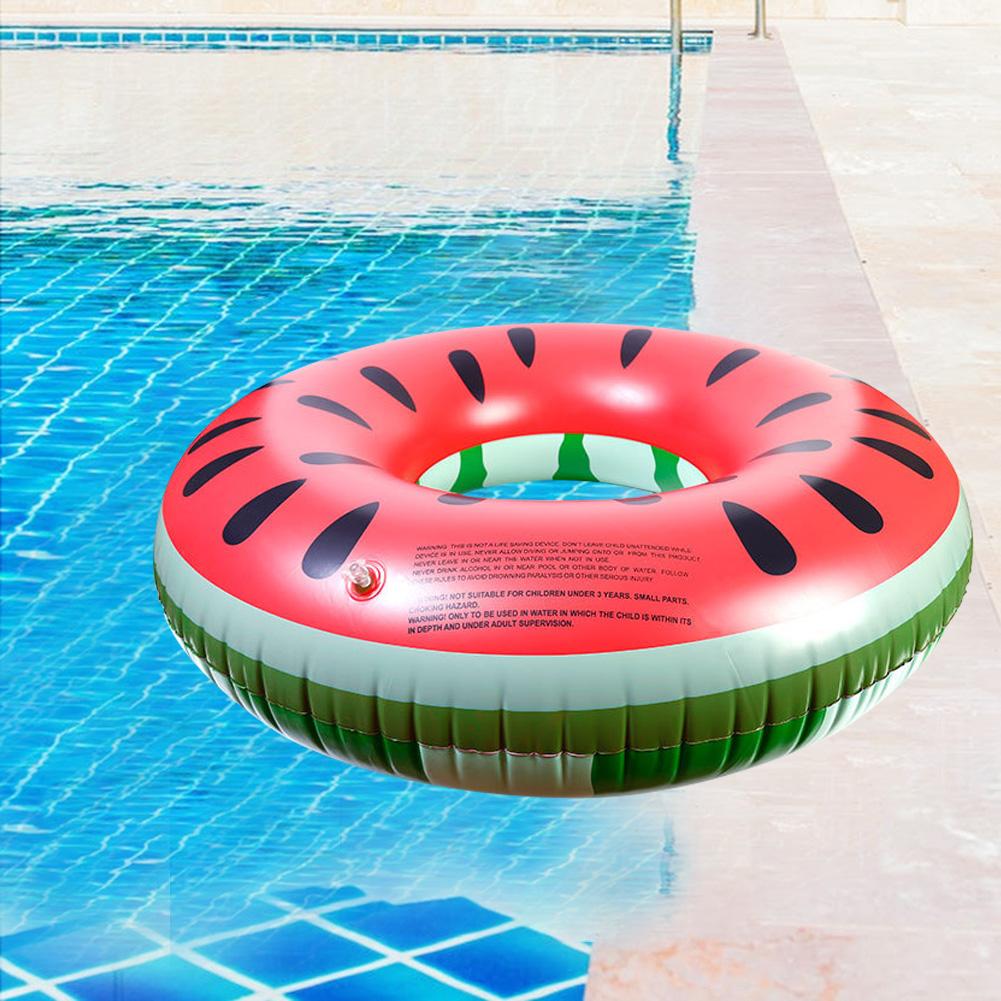 PVC Inflatable Watermelon Circle Pool Swimming Ring Floating Row Water ...