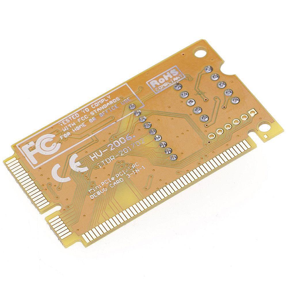Buy 3in1 Mini PCI PCI-E LPC Debug Card PC Diagnostic Analyzer Laptop ...
