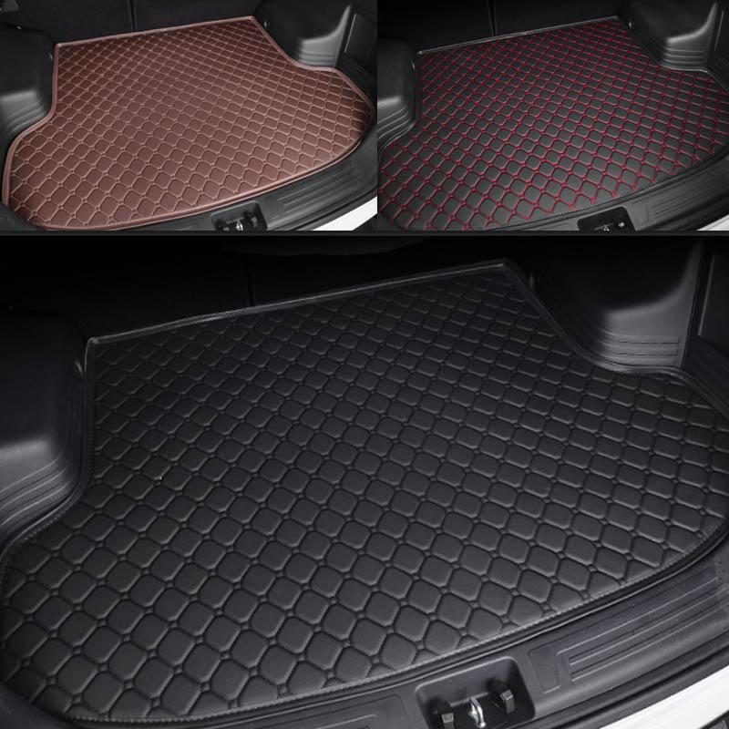 Buy Car Leather Rear Trunk Mat Protect Cover Pad for BMW,Audi,Cadillac ...